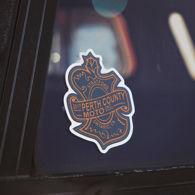 PCM Oak Leaf Sticker – Perth County Moto