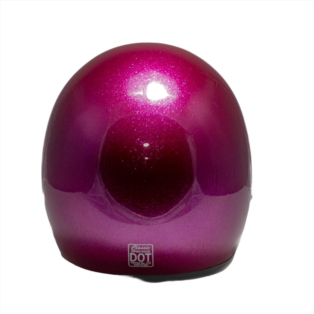 Classic 3/4 Low Profile Helmet - Pink Metal Flake – Perth County Moto