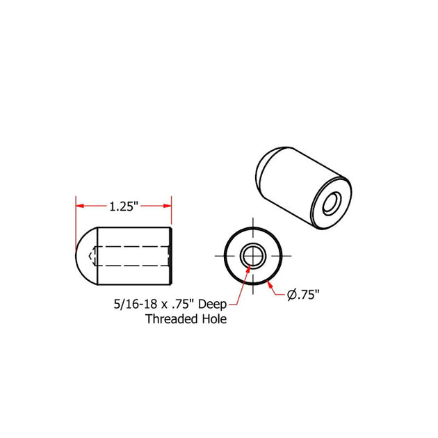 TC Bros Radius Style Threaded Steel Bungs 5/16-18 & 3/8-16 | Custom ...