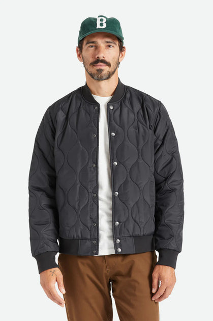 Brixton Men's Dillinger Quilted Bomber Jacket – Perth County Moto