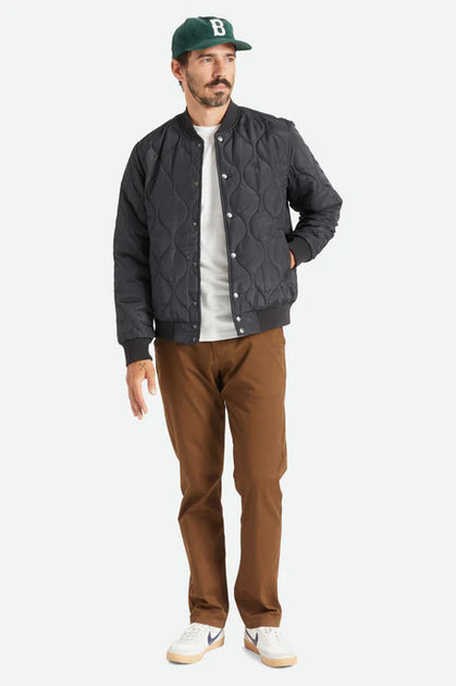 Brixton Men's Dillinger Quilted Bomber Jacket – Perth County Moto