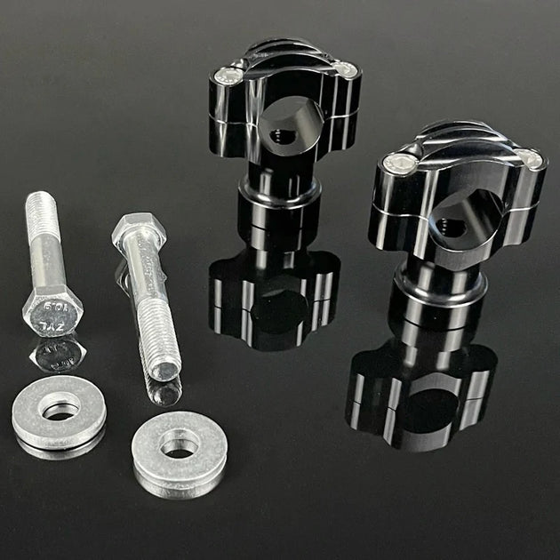 TJ Brutal Customs Short Finned Risers For 1" Handlebars – Perth County Moto
